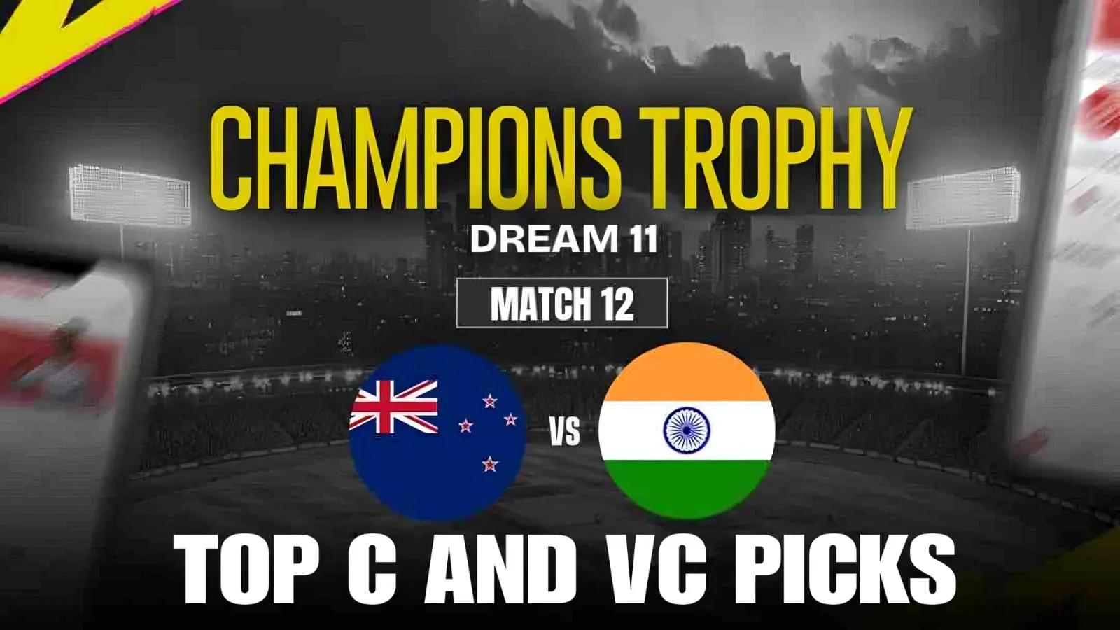 ICC Champions Trophy 2025: IND vs NZ Dream11 Top Captain And Vice-captain Choices